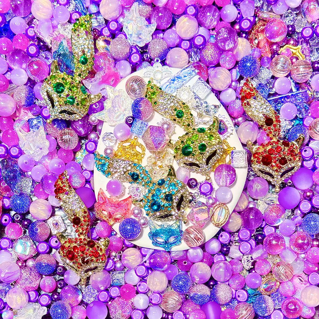 Hand-Painted Beads Blind Bags for Beadable Pen/ Key Chain - Open in ...